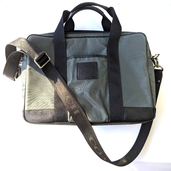Coach | Bags | Coach F742 Voyager Gray Messenger Laptop Bag | Poshmark